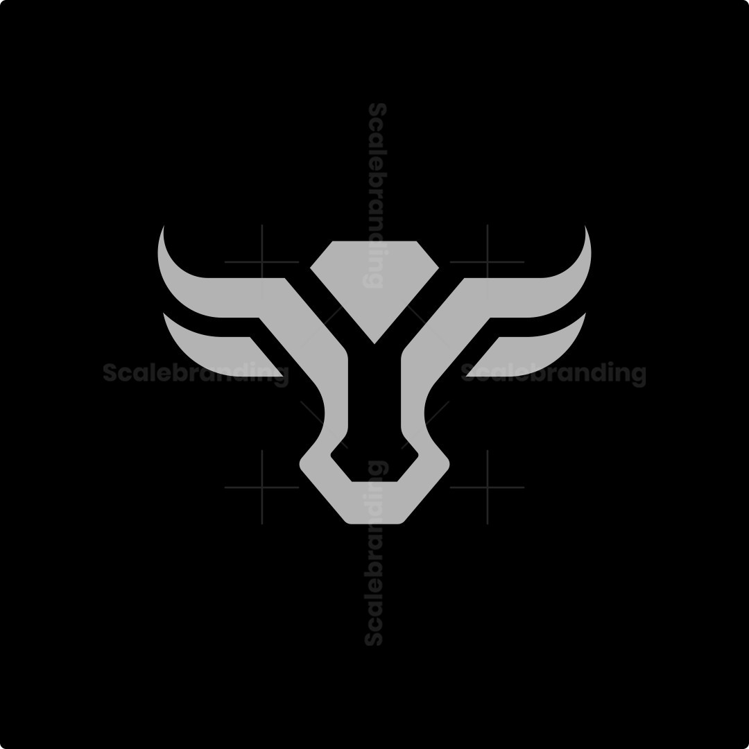 Diamond Bull Head Logo | Scalebranding