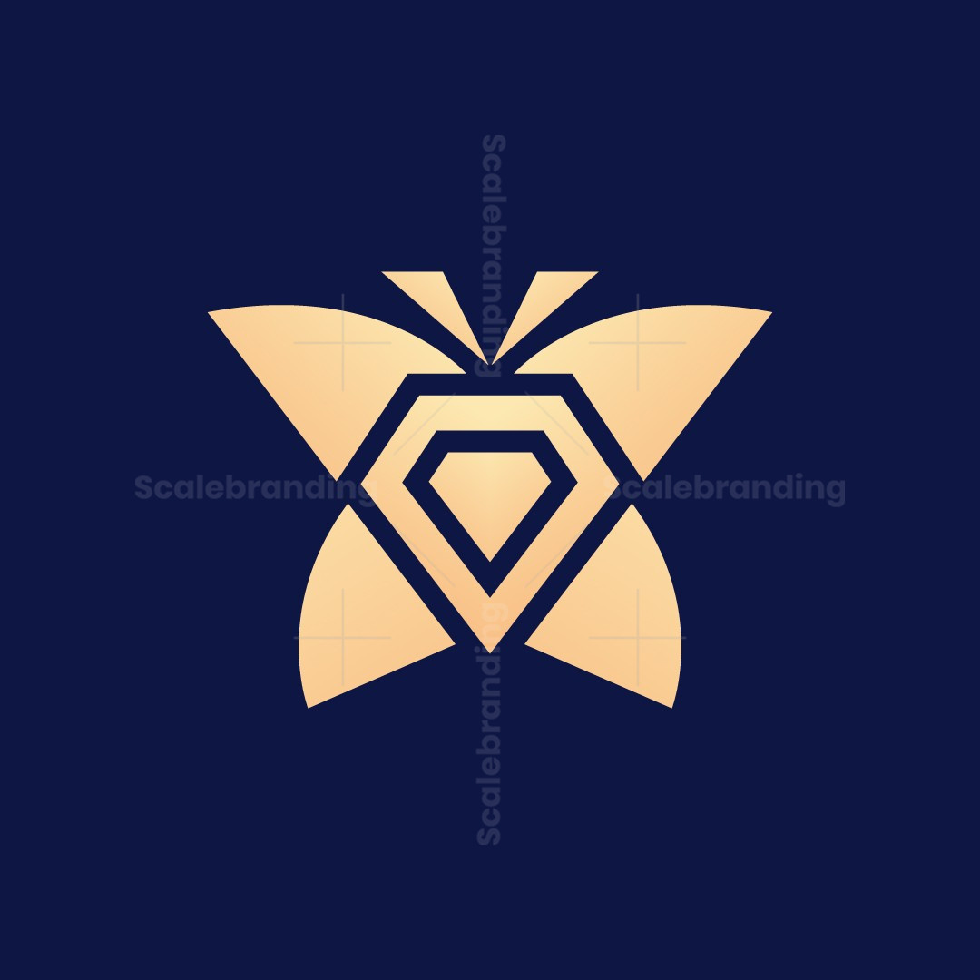 Diamond butterfly logo | Scalebranding