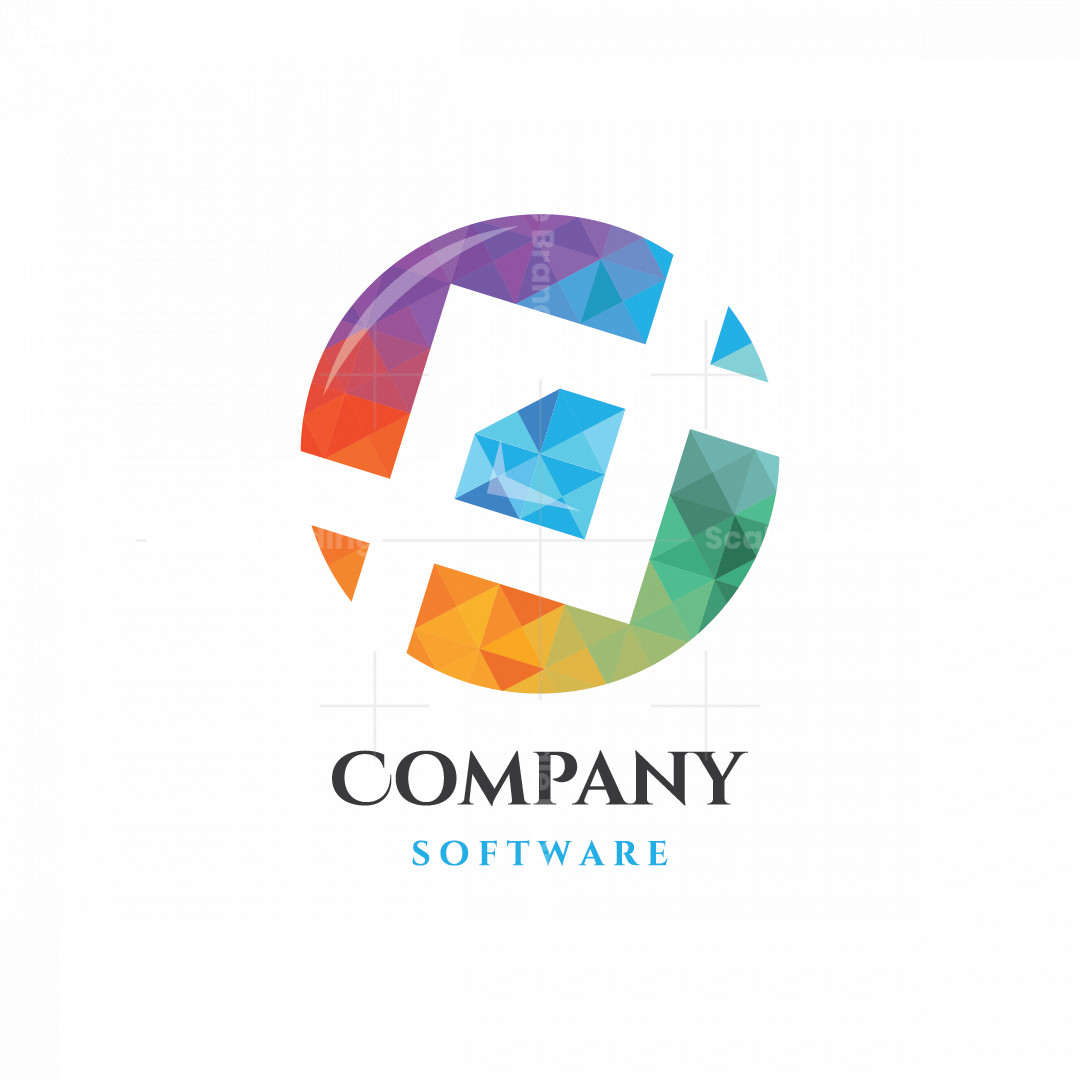 Diamond Center Software Symbol Logo | Scalebranding