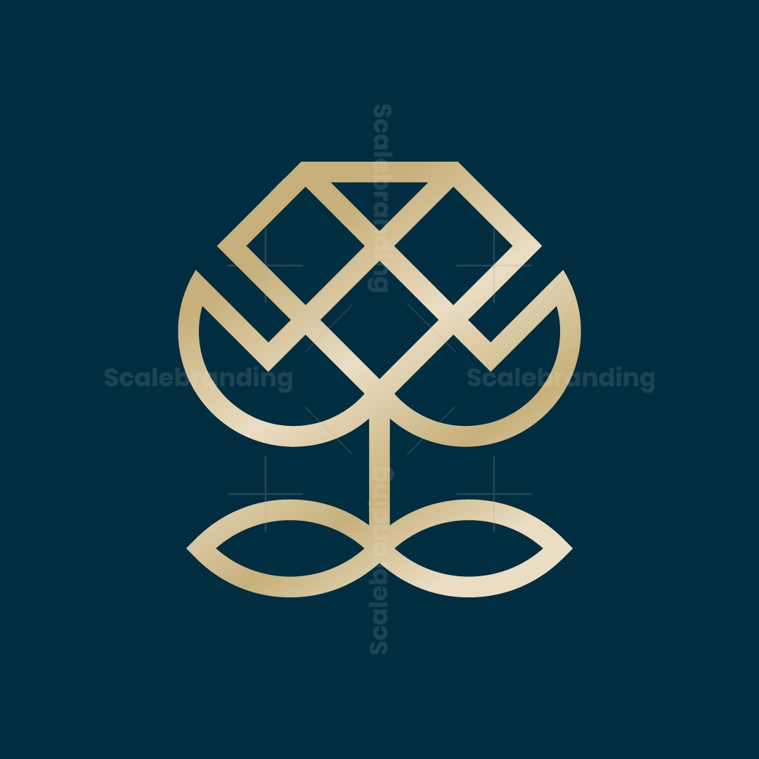 Diamond Flower Logo | Scalebranding