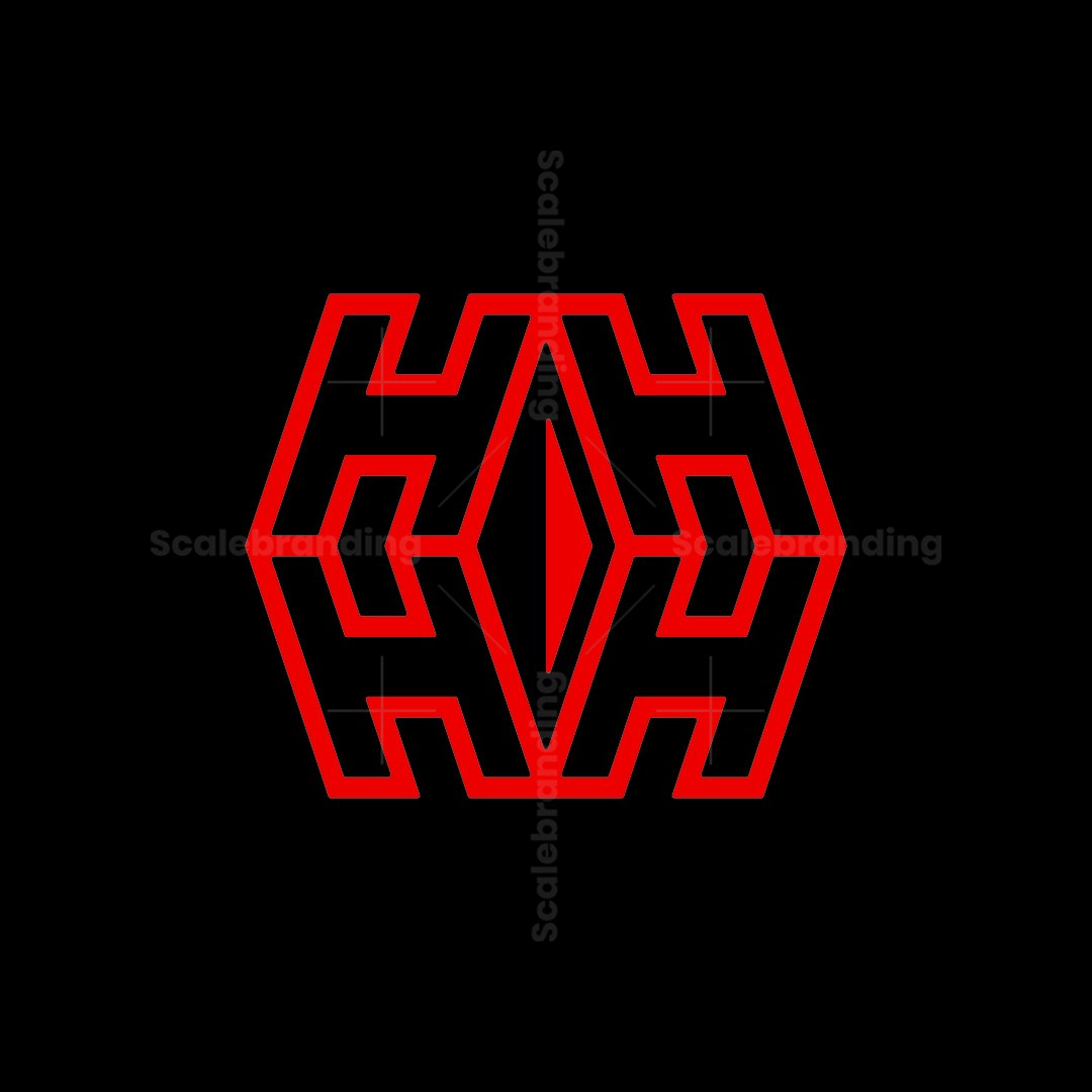 diamond H ambigram logo | Scalebranding