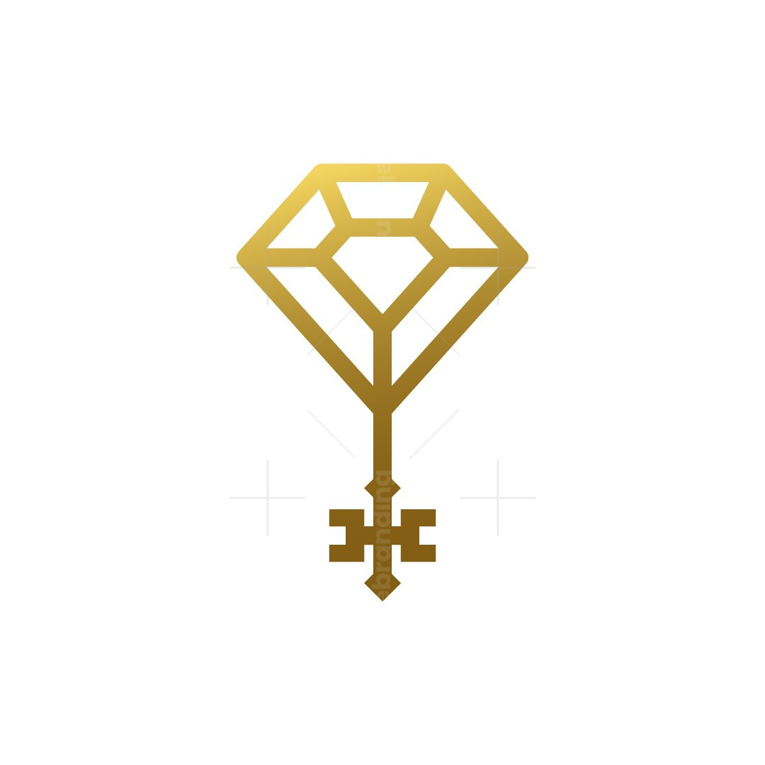 Diamond Key Luxury Modern Logo | Scalebranding
