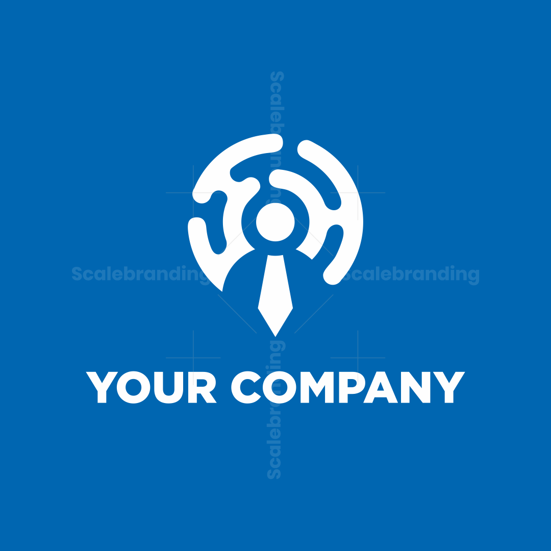 Artificial Intelligence Employee or Staff Digital Logo | Scalebranding