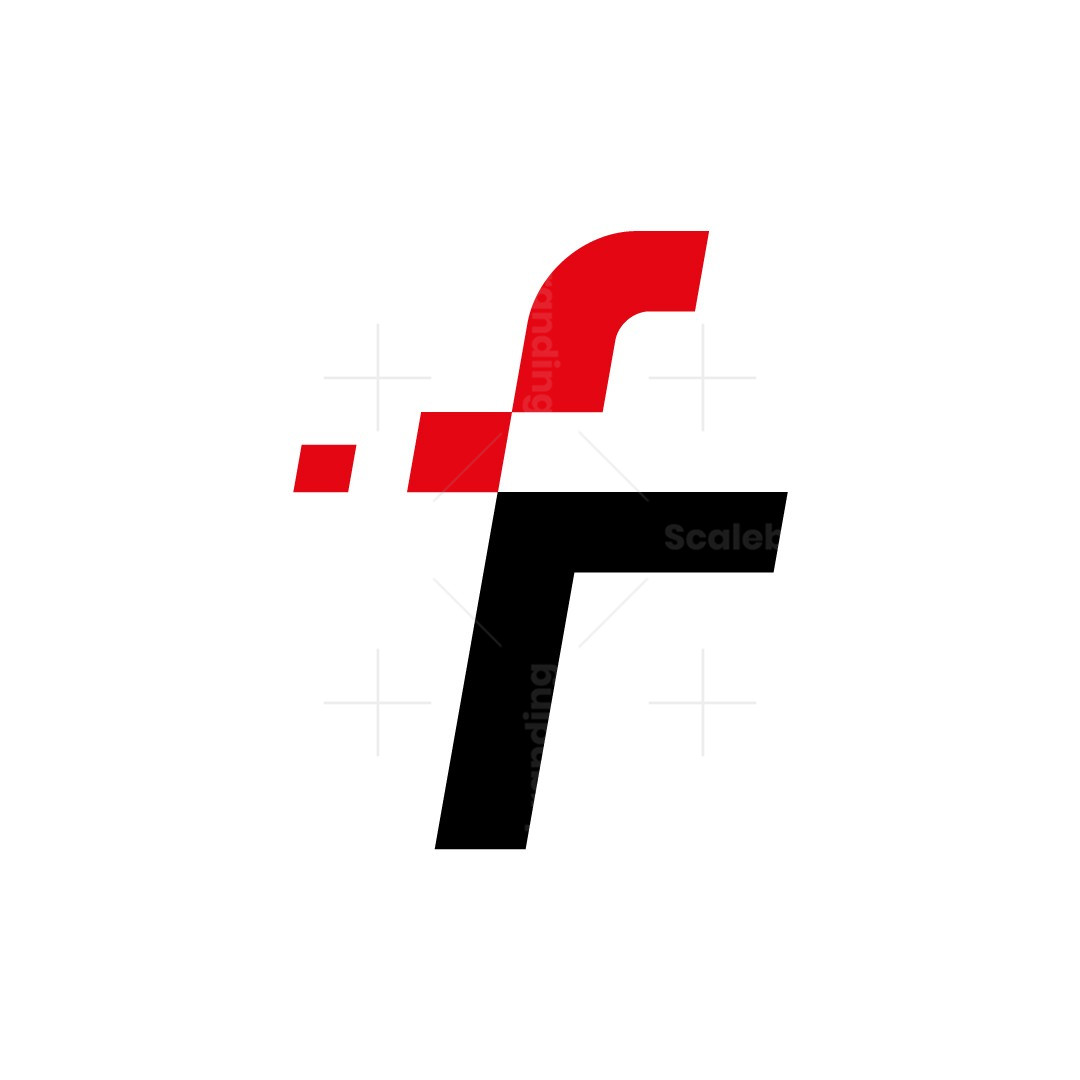 Digital Letter F Logo | Scalebranding