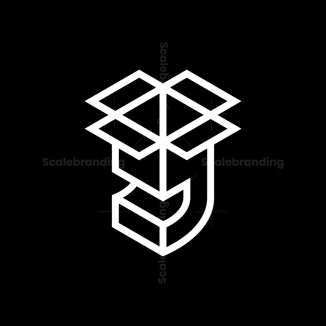 Dimensional Isometric Open Quotes Logo | Scalebranding