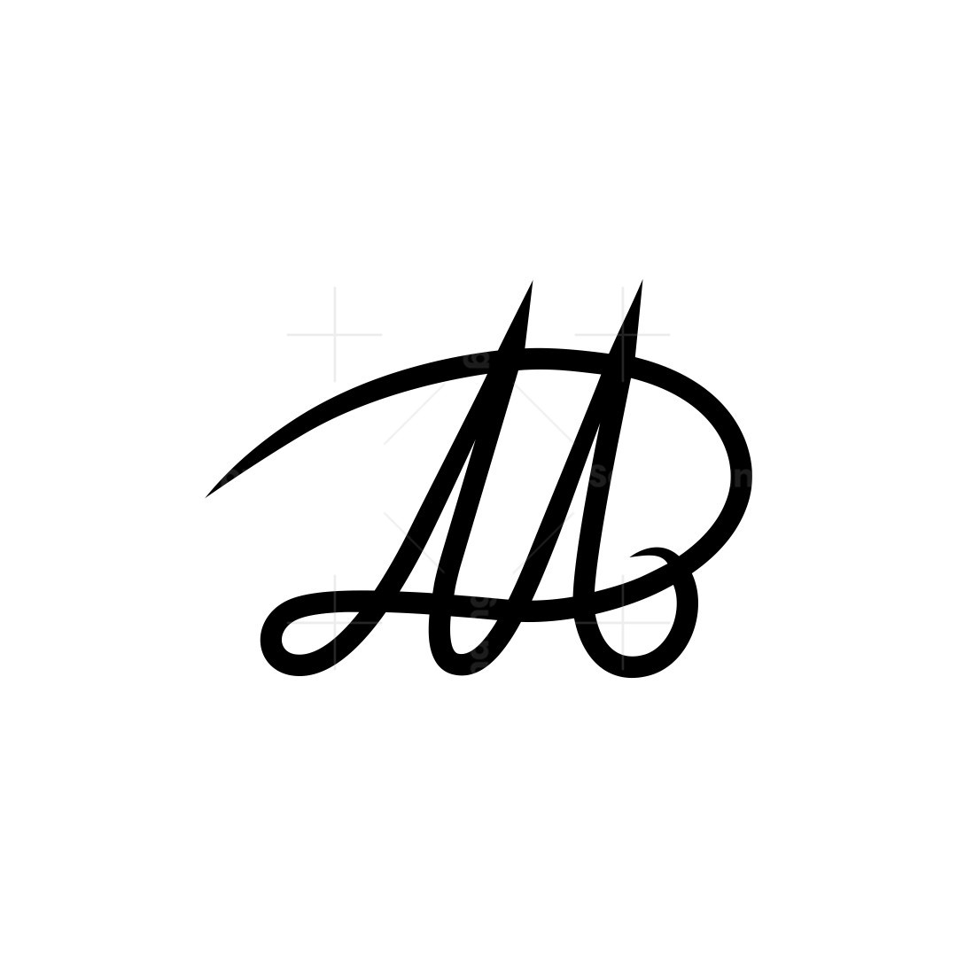 DM Letter Calligraphy Logo | Scalebranding