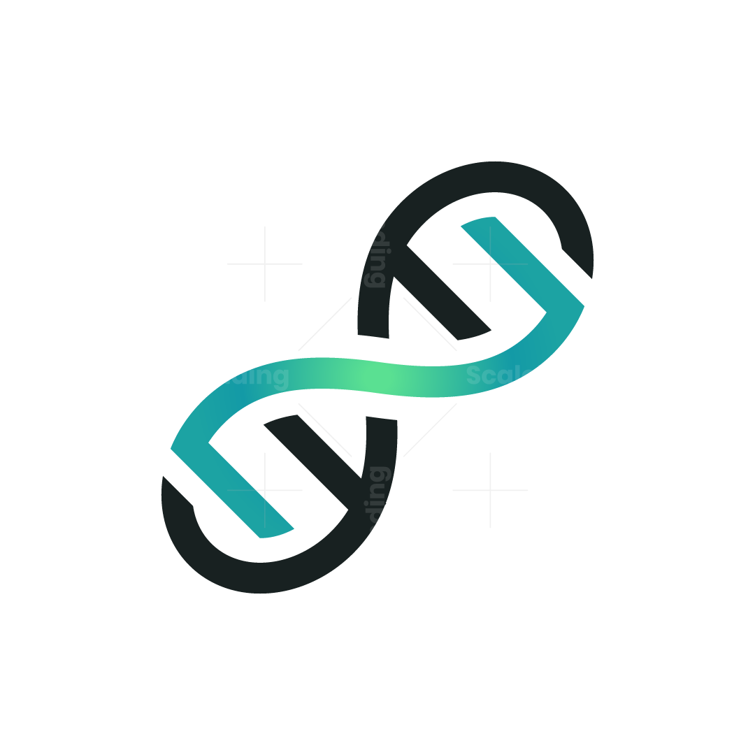 Letter Z Infinity Helix Gen DNA Logo | Scalebranding