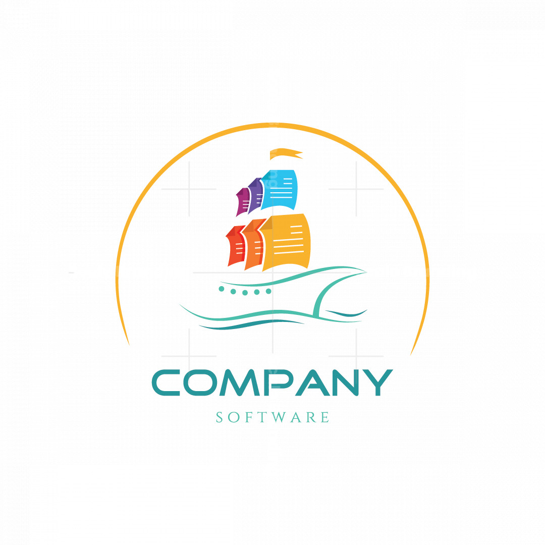 Documents Ship Symbol Logo | Scalebranding