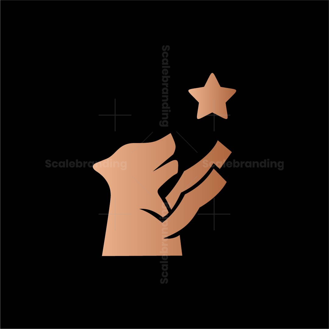 dog reach star Logo | Scalebranding
