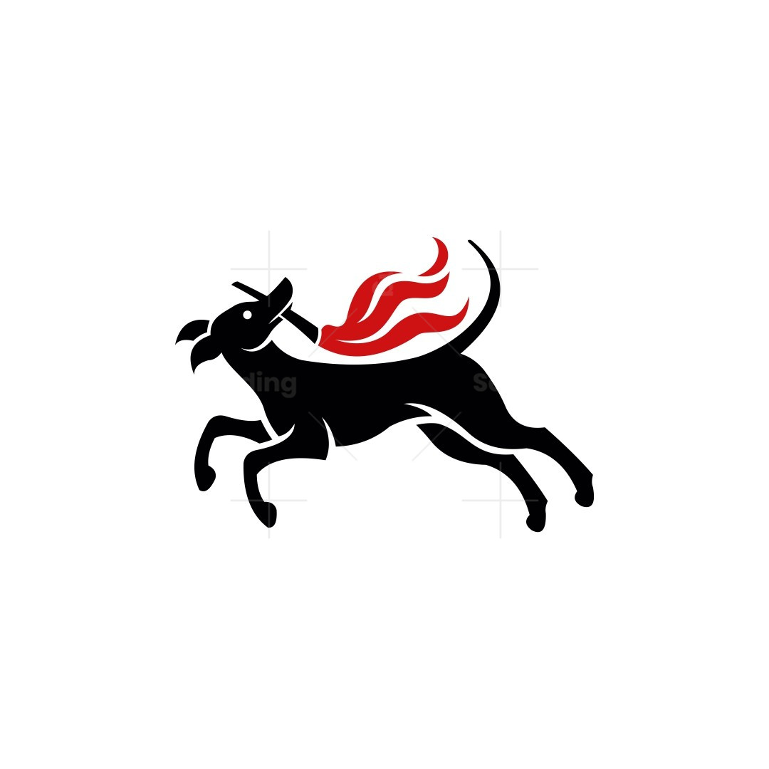 Dog Running Logo