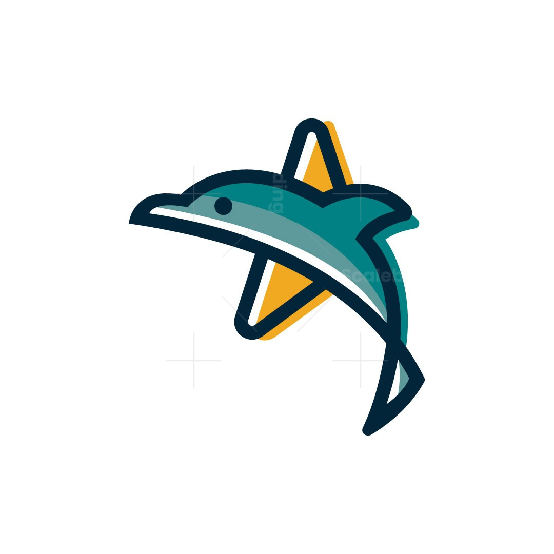 Dolphin star logo | Scalebranding