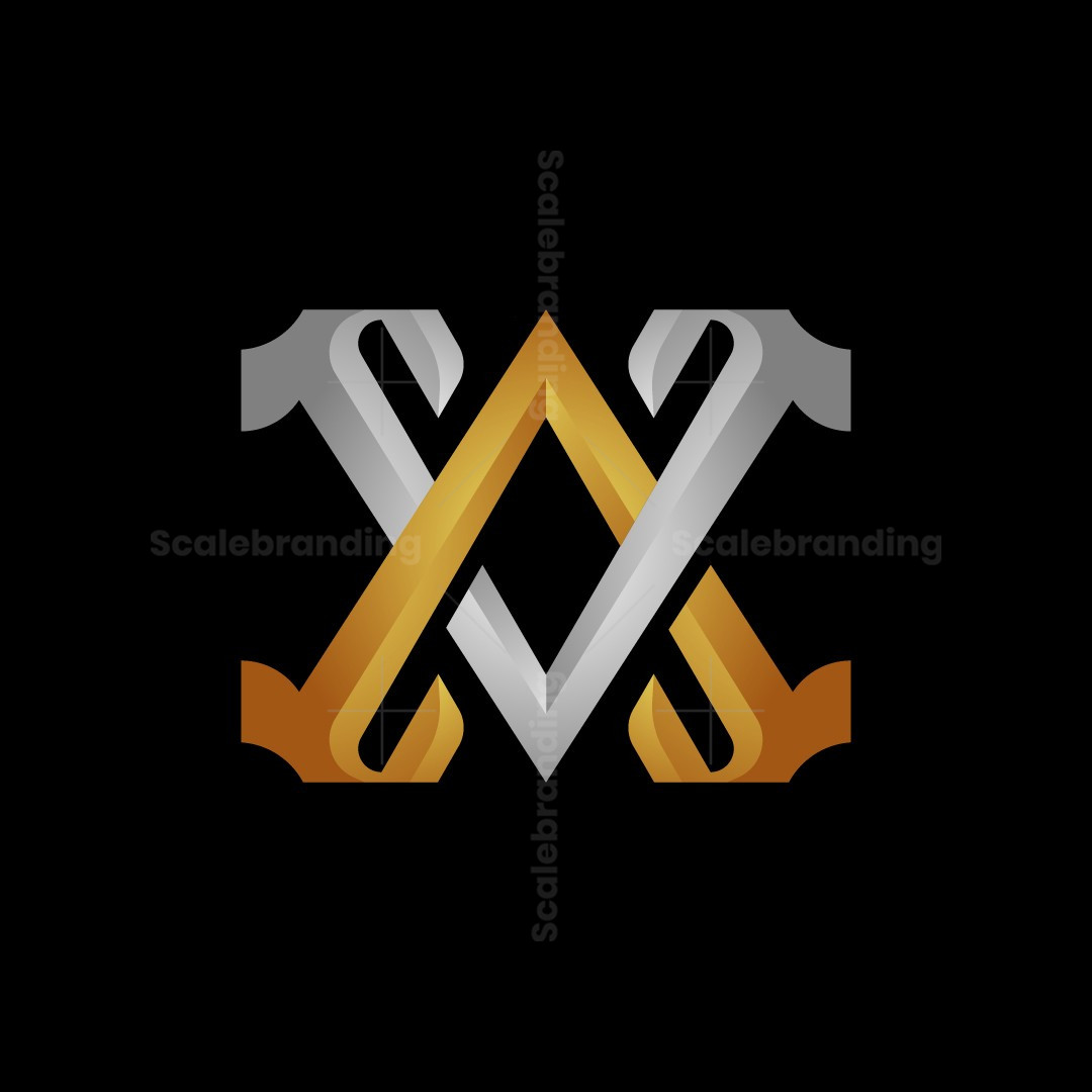 Double Avalon Letter AV Luxury Logo | Scalebranding