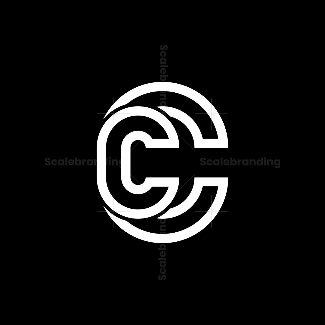 Double C CC Letter Logo | Scalebranding
