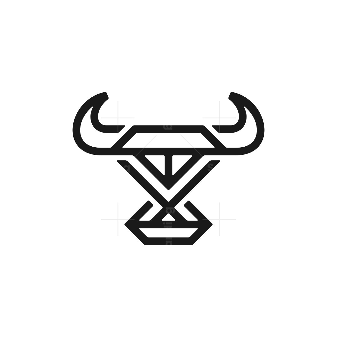 Double Diamond Bull Logo | Scalebranding
