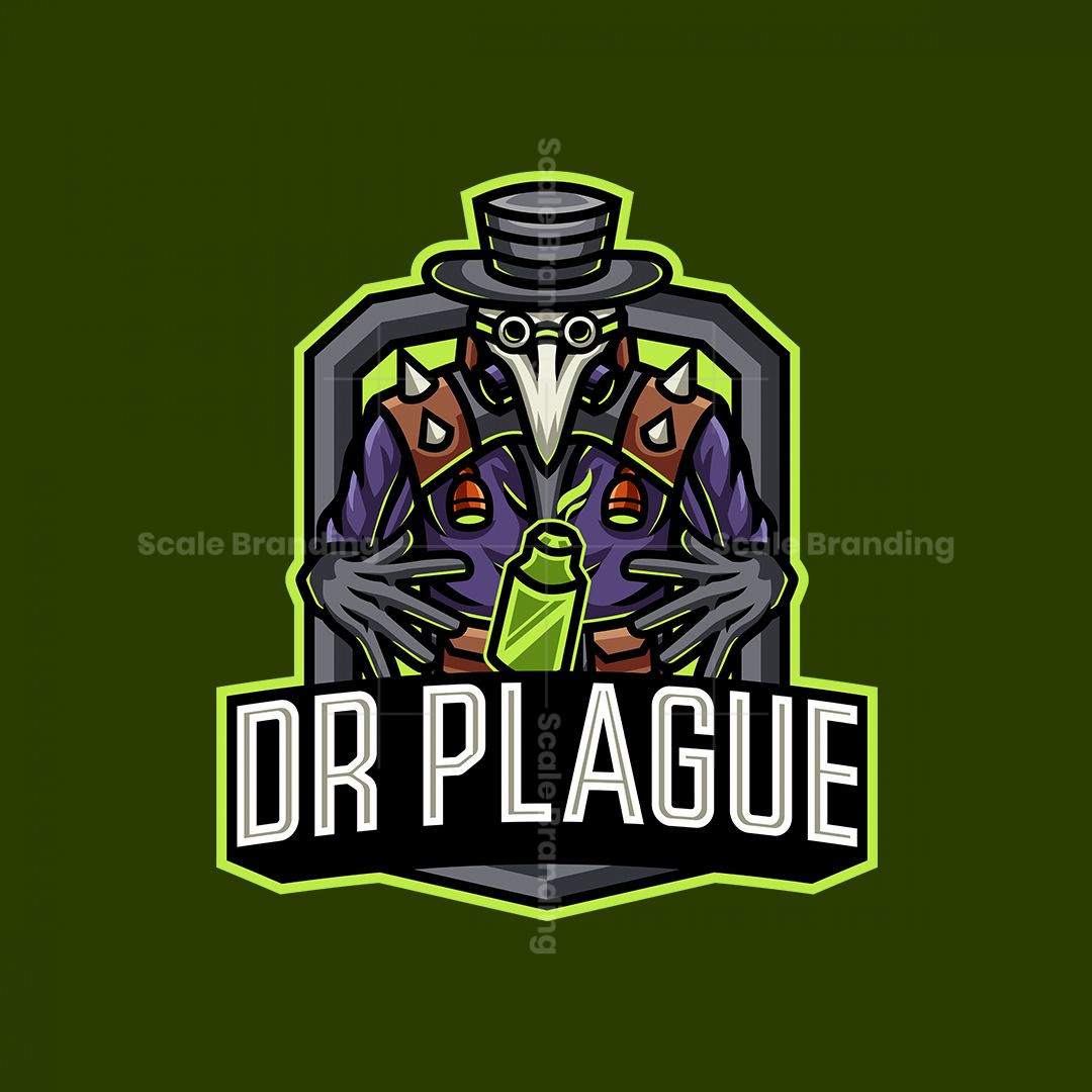 Dr Plague Mascot Logo | Scalebranding