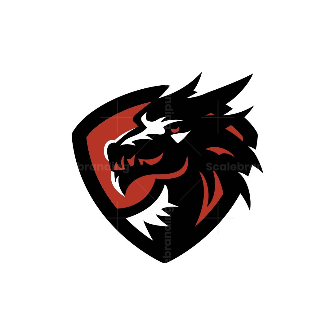 Dragon Powerful Dragon Security Logo | Scalebranding