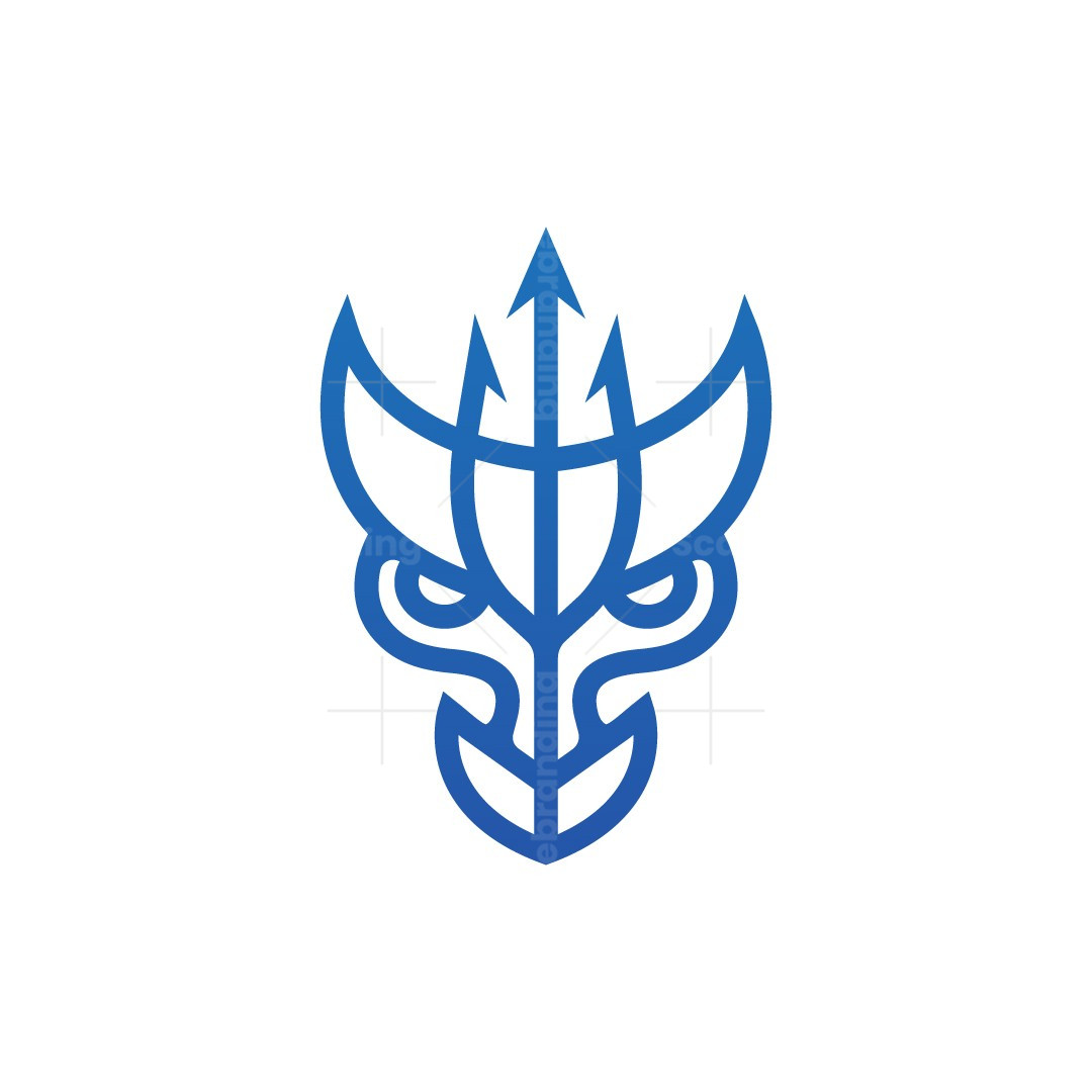 Dragon trident logo | Scalebranding