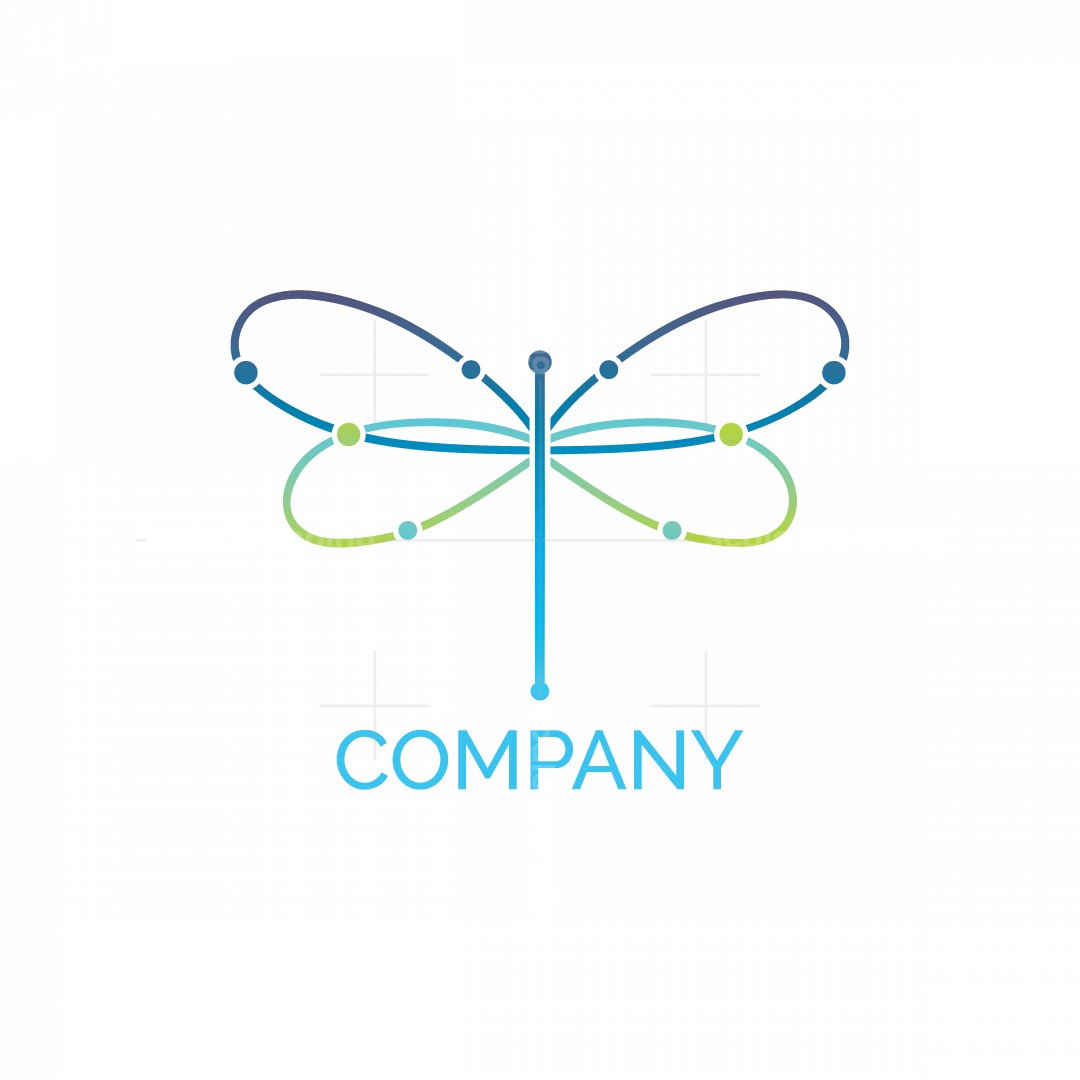Dragonfly Tech Minimalist Logo | Scalebranding