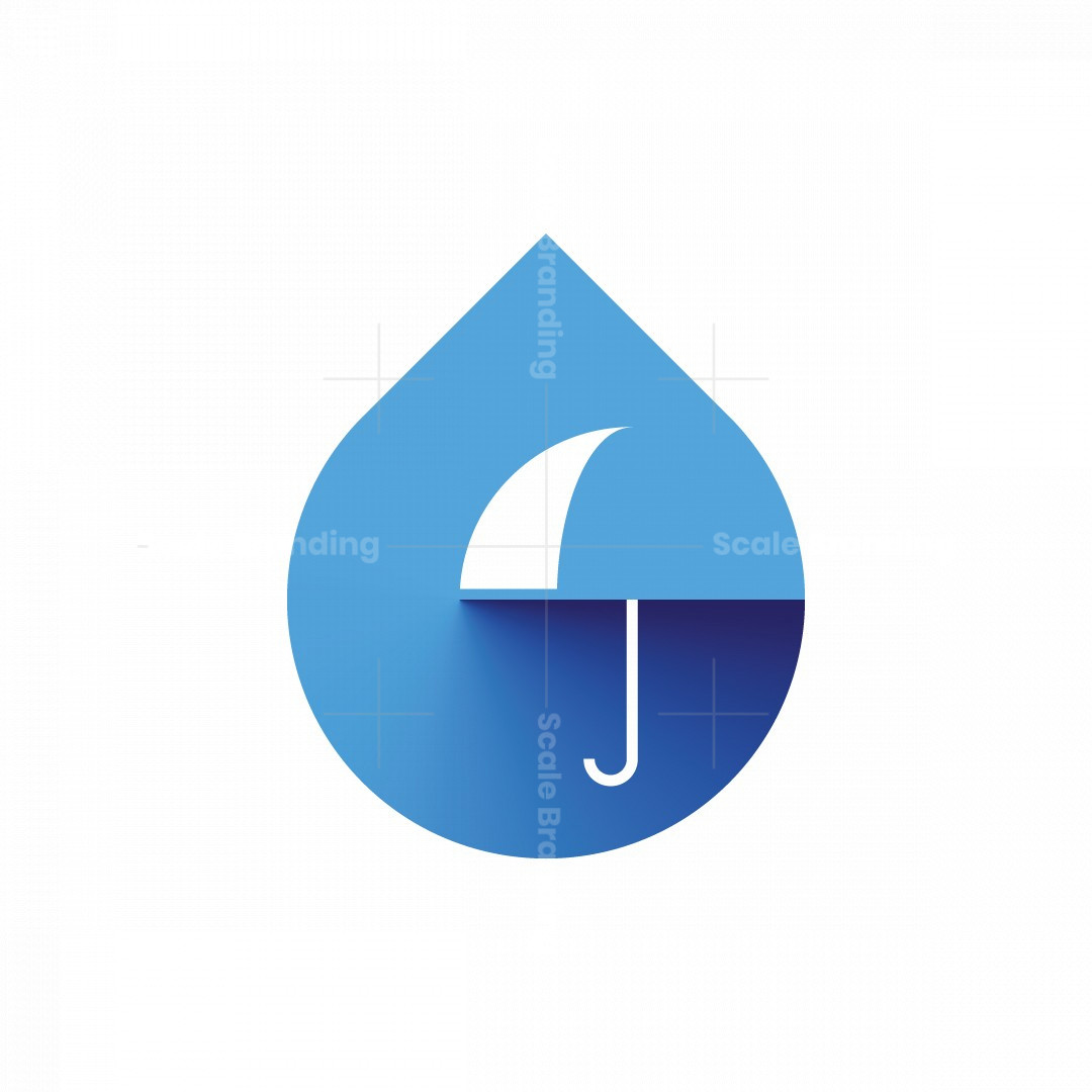 Droplet Umbrella Logo | Scalebranding