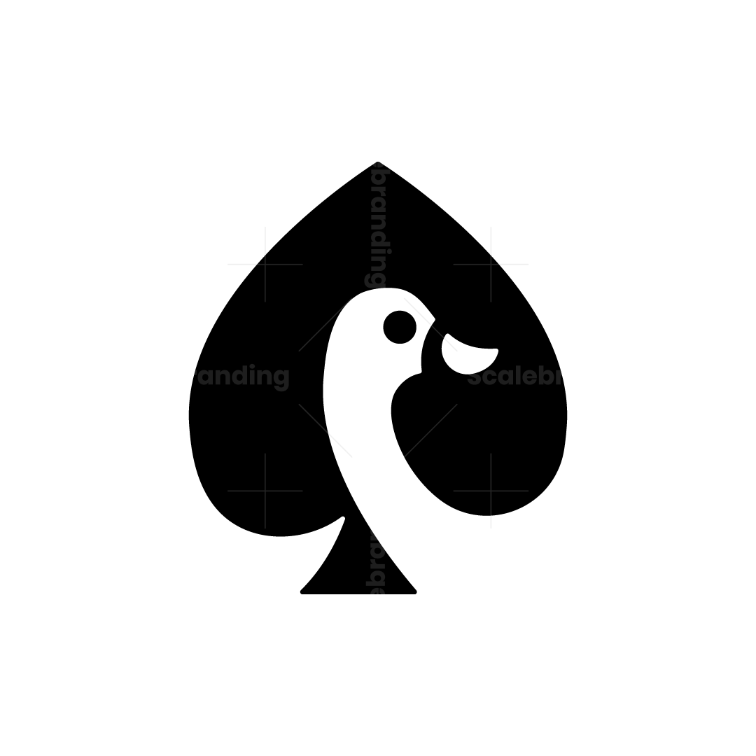 Duck Head Spade Symbol Logo | Scalebranding