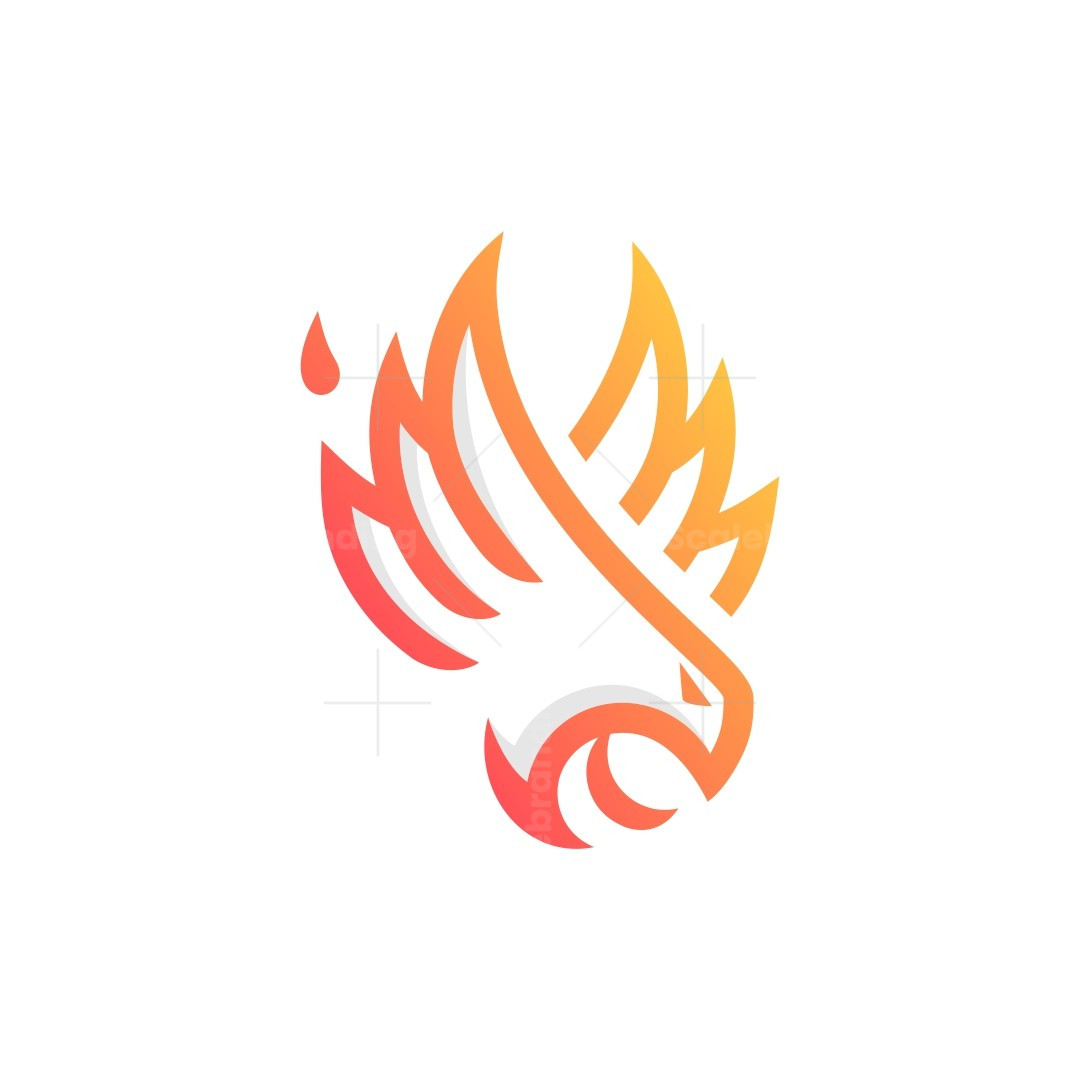 Dynamic Fire Eagle Logo | Scalebranding