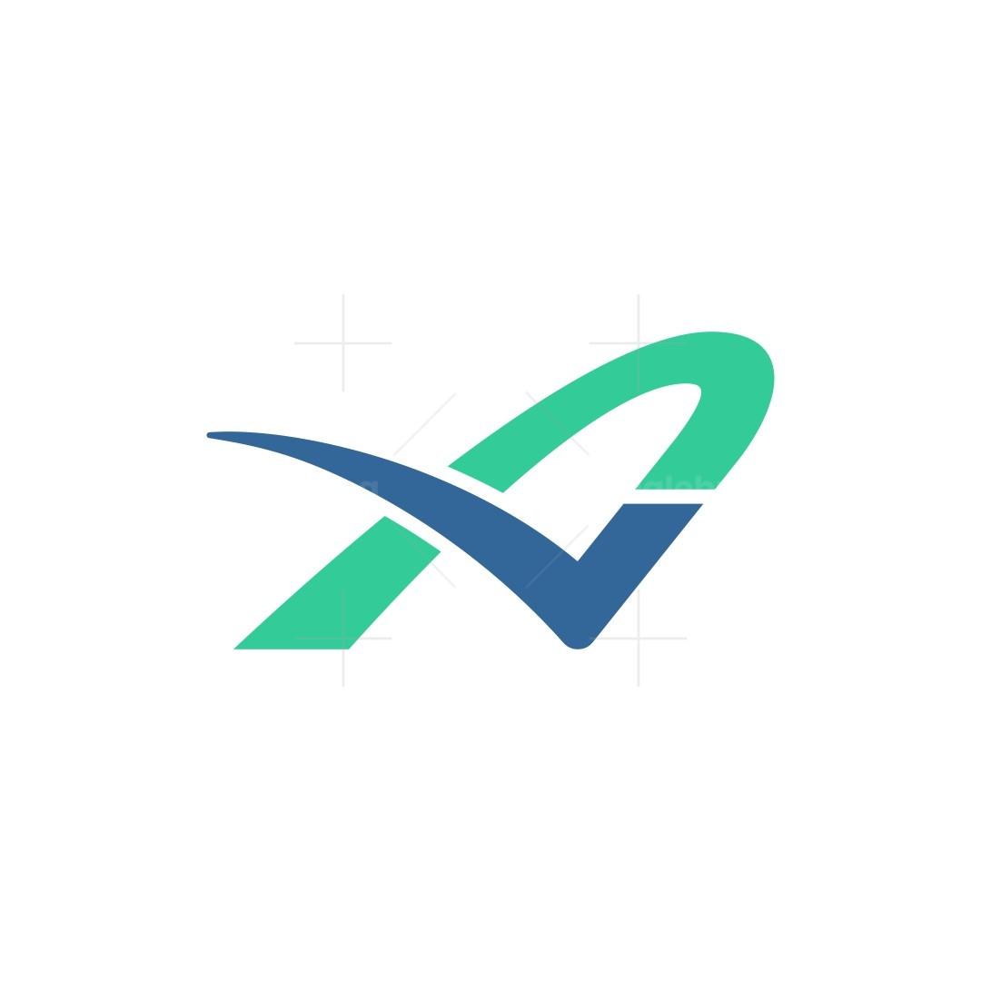 Dynamic Letter A Checkmark Logo | Scalebranding