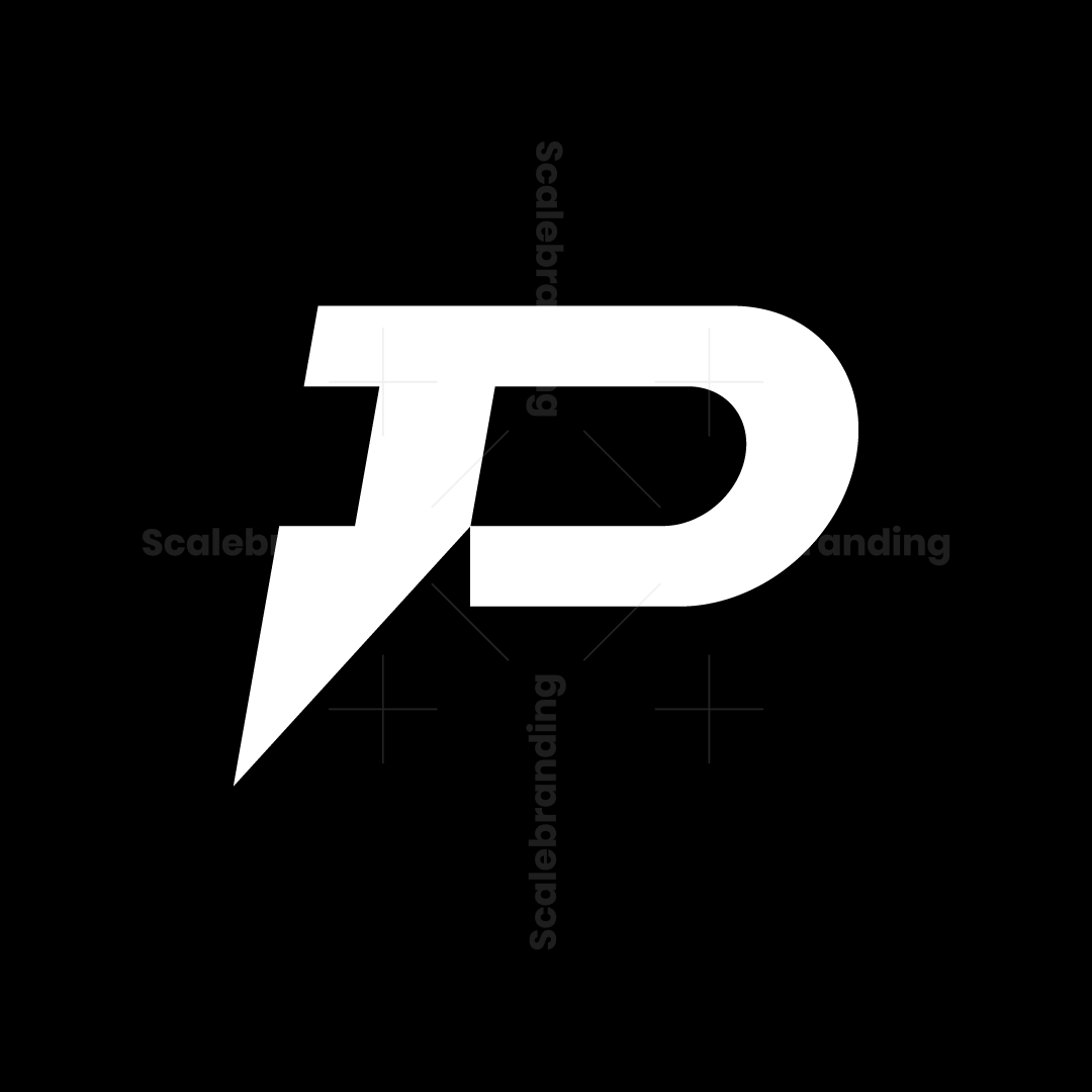 Dynamic Letter P Bolt logo | Scalebranding
