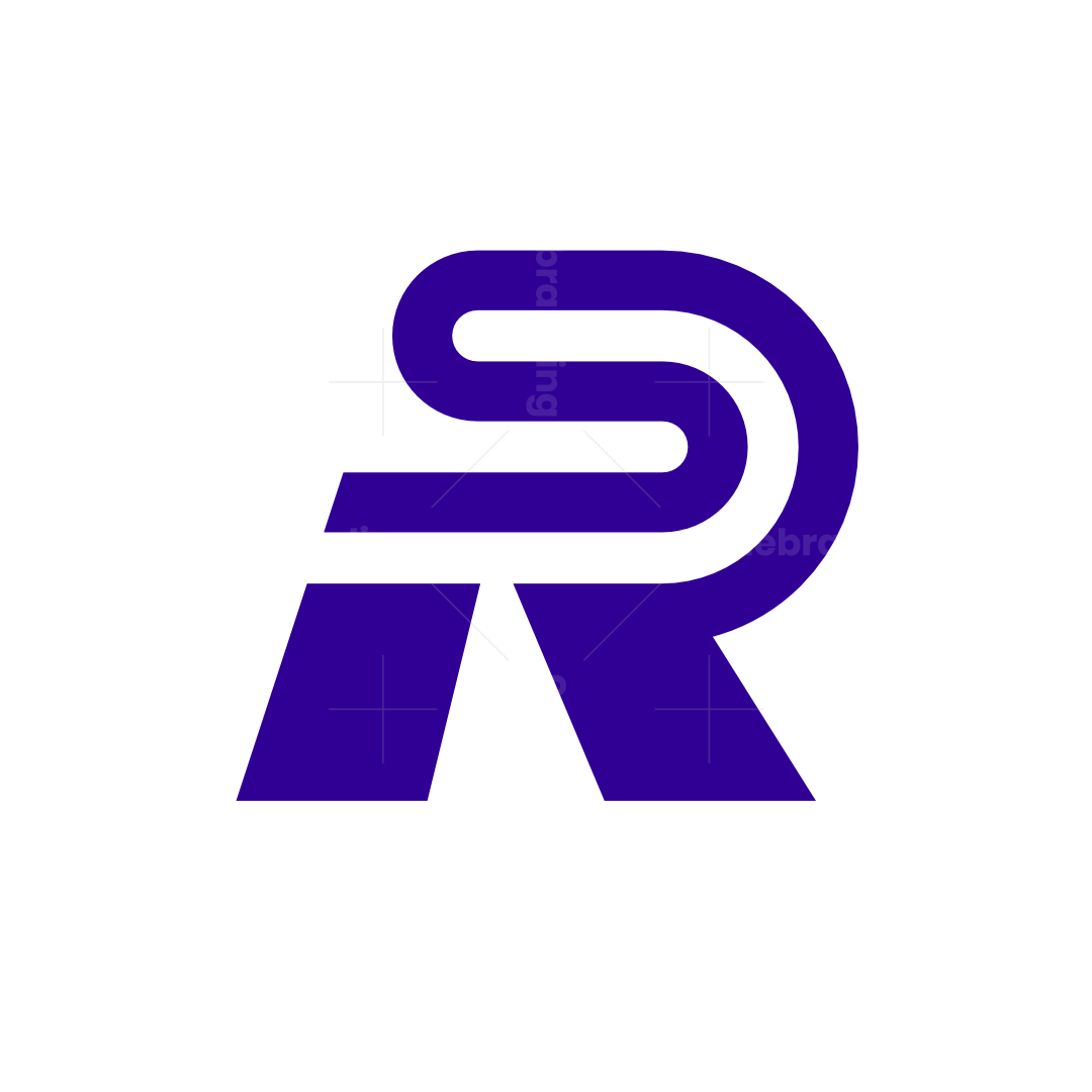 Dynamic line SR or RS logo | Scalebranding