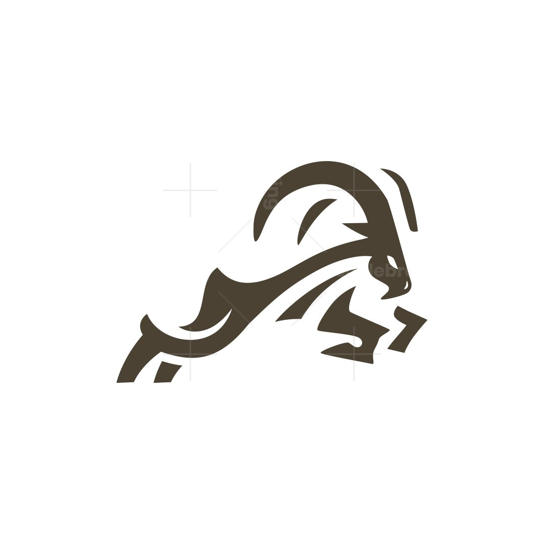 Dynamic Mountain Goat Logo | Scalebranding