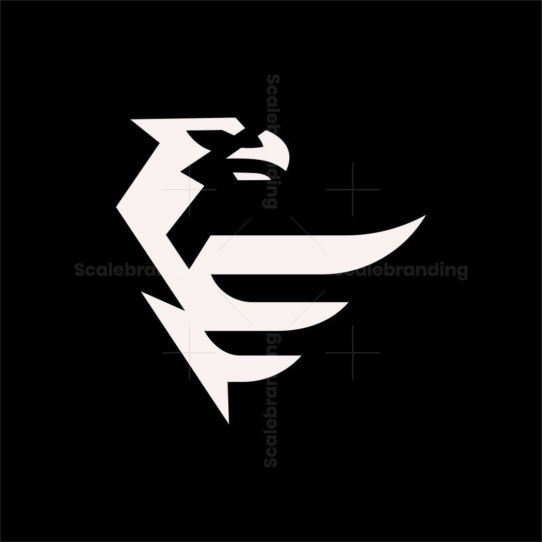 E Letter Wing Eagle Logo | Scalebranding