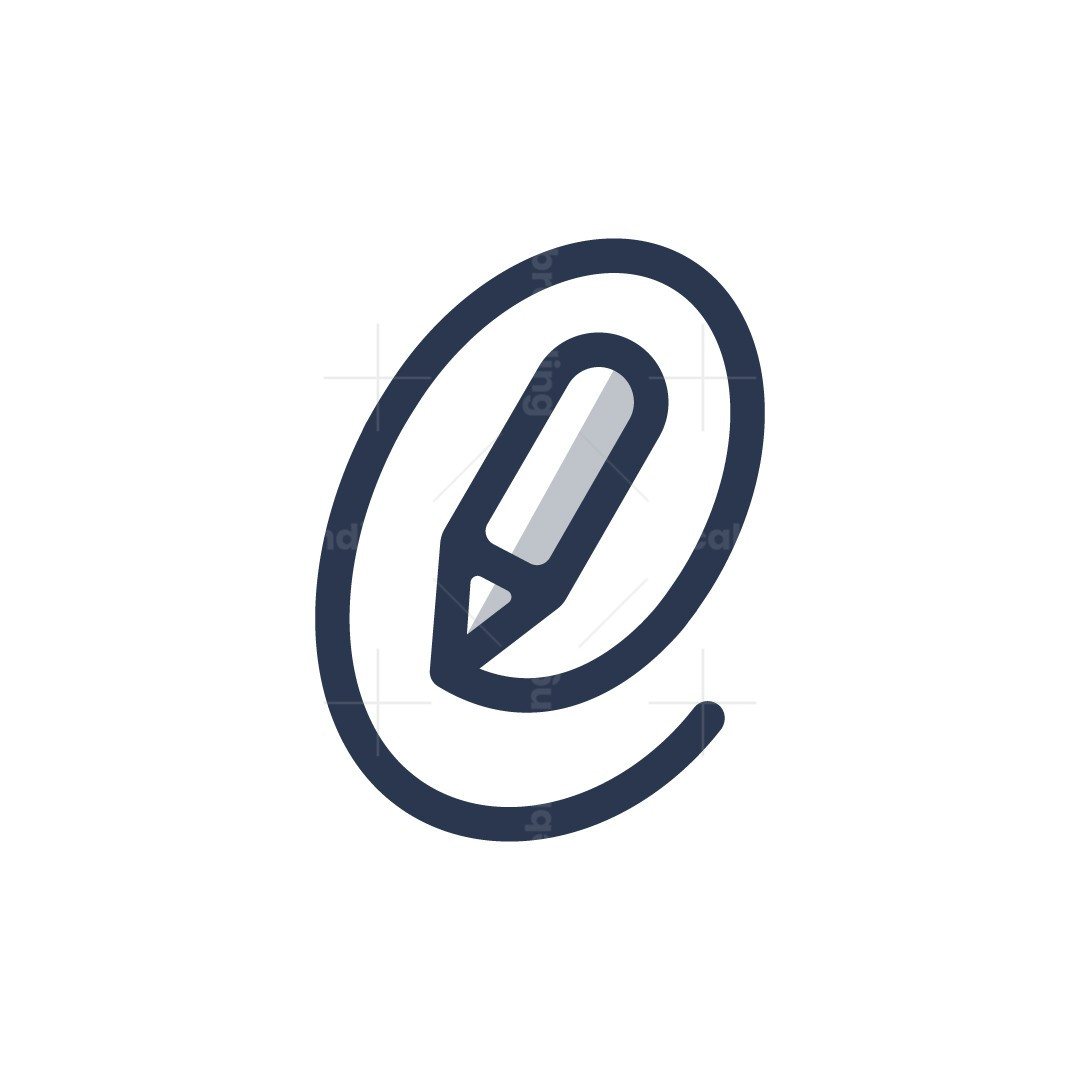E Pen Or Pencil Logo | Scalebranding