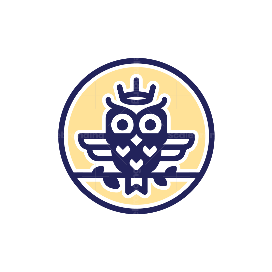 crown owl wisdom leader logo | Scalebranding