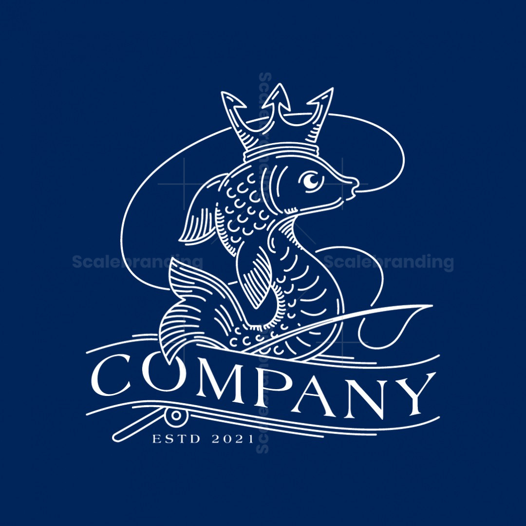 Letter S Fish Queen Logo | Scalebranding