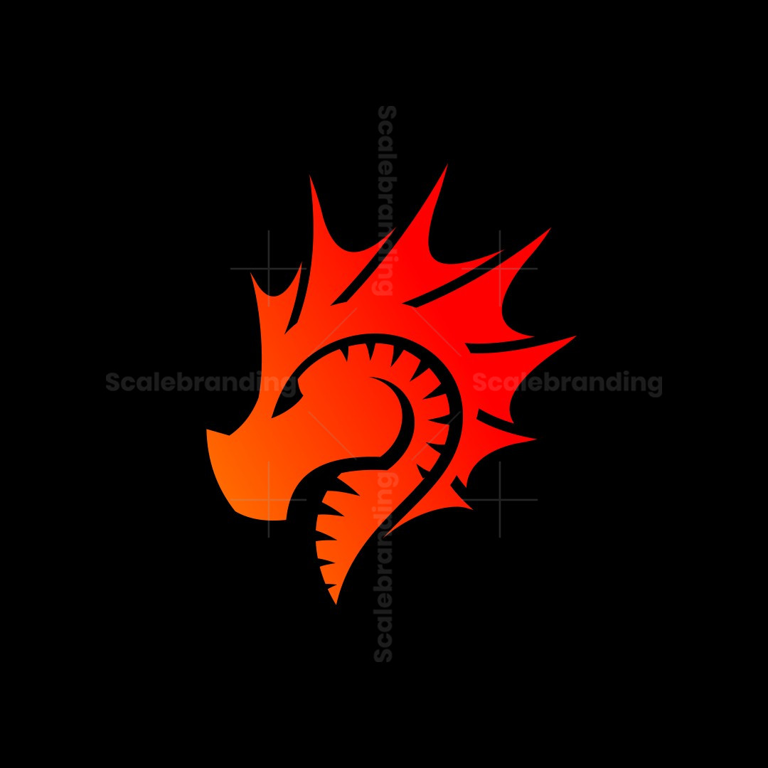 Red Dragon Head Logo | Scalebranding