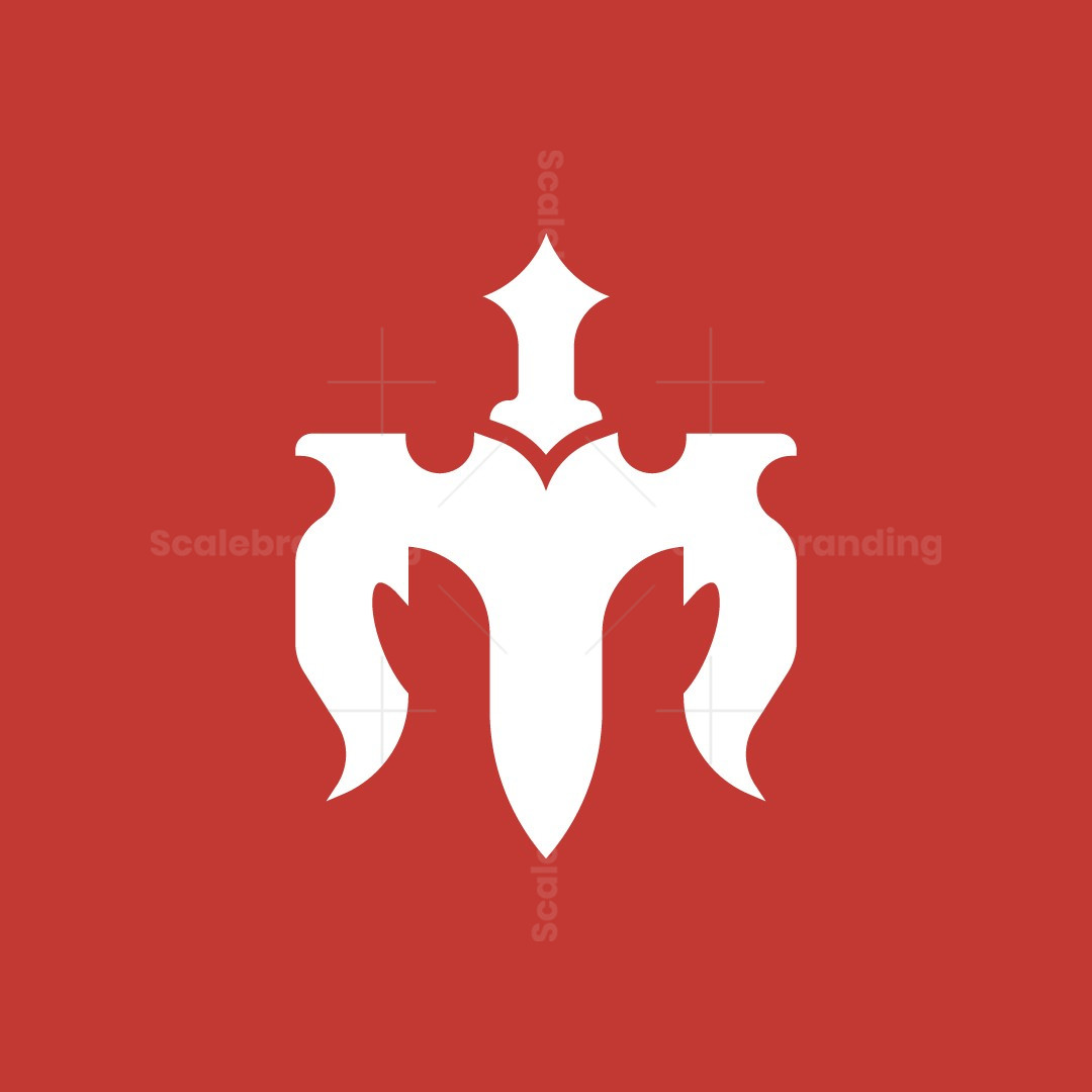 Letter M Sword Logo | Scalebranding