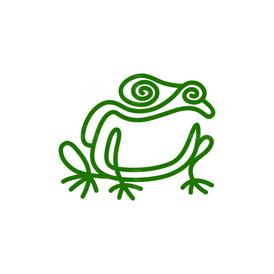 Frog Line simple smart Logo | Scalebranding
