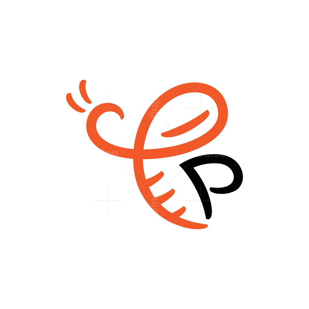 Letter P Bee Logo | Scalebranding
