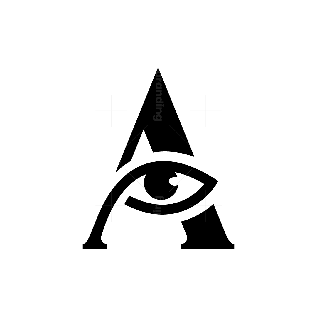 Initial Letter A Eye Logo | Scalebranding