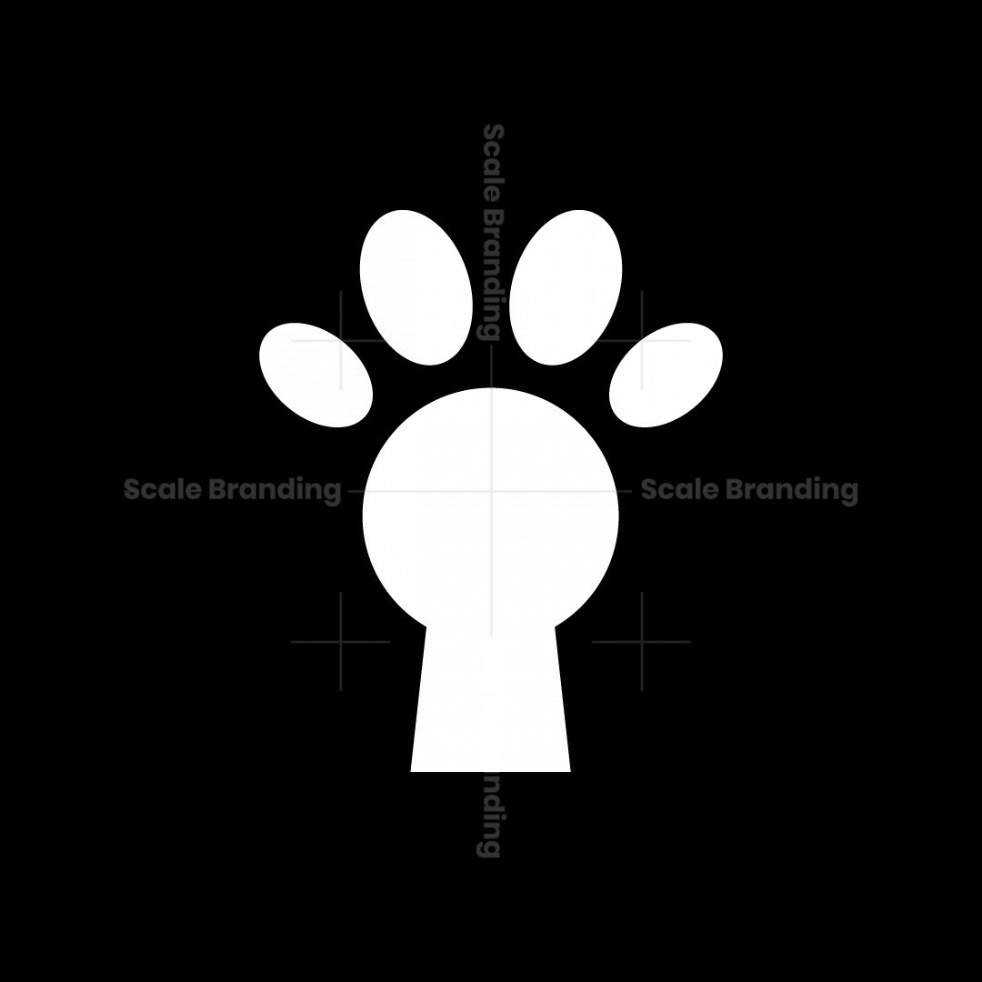 Paw Keyhole Logo | Scalebranding