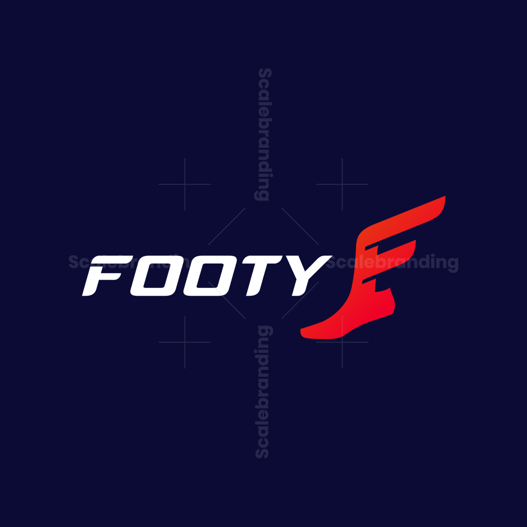 Winged Foot F Letter Logo | Scalebranding