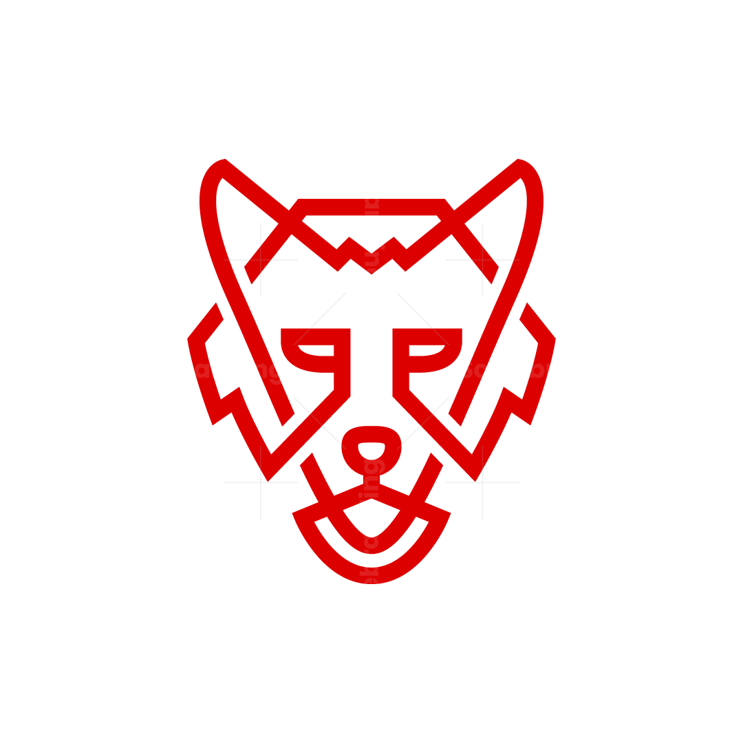 Minimalist Black Wolf Head Logo Cool Simple Wolf Logo | Scalebranding