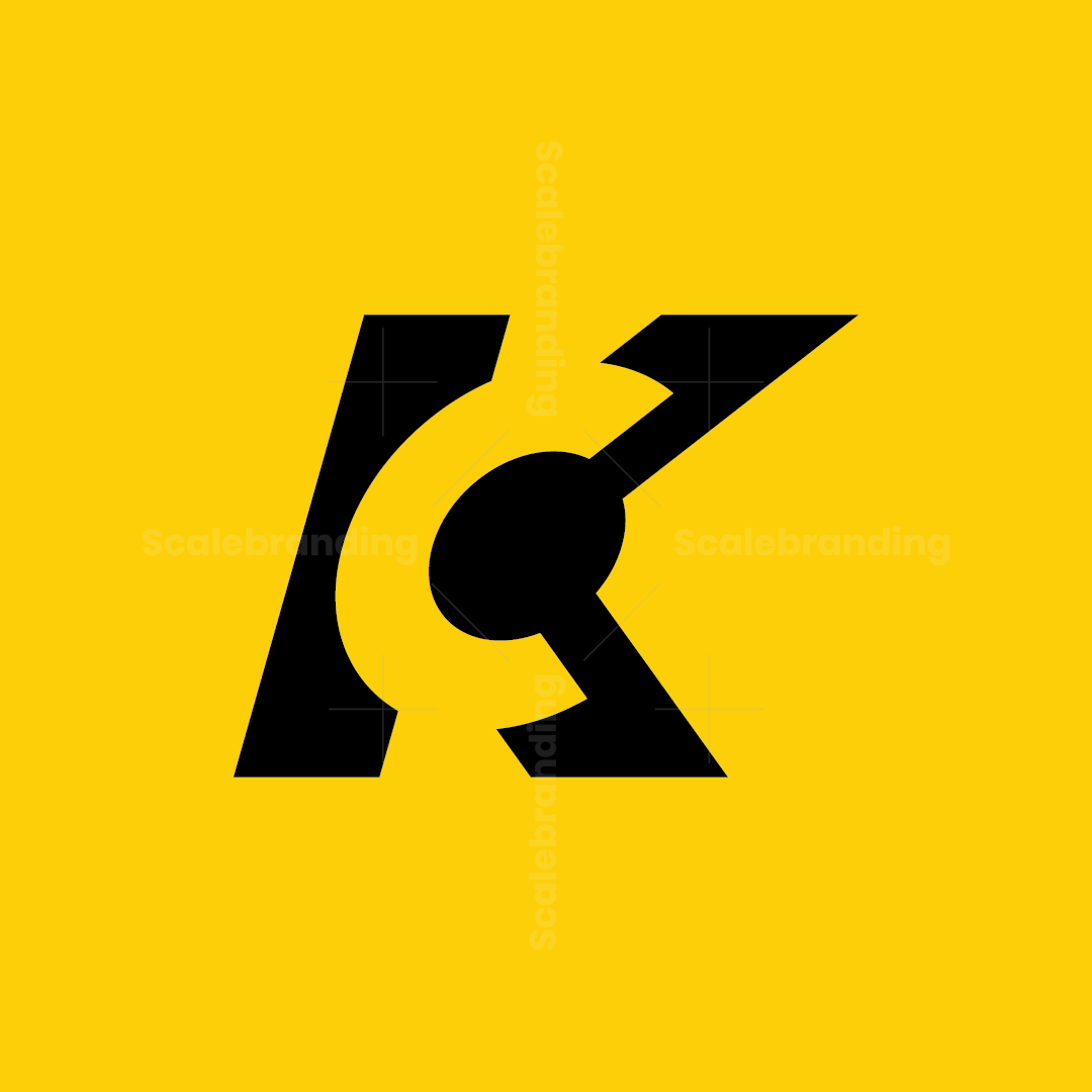 Simple KC Letter Minimalist Logo | Scalebranding