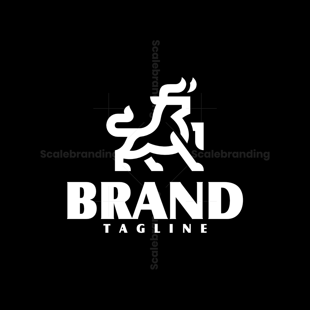 Modern Bull Bold Line Logo | Scalebranding