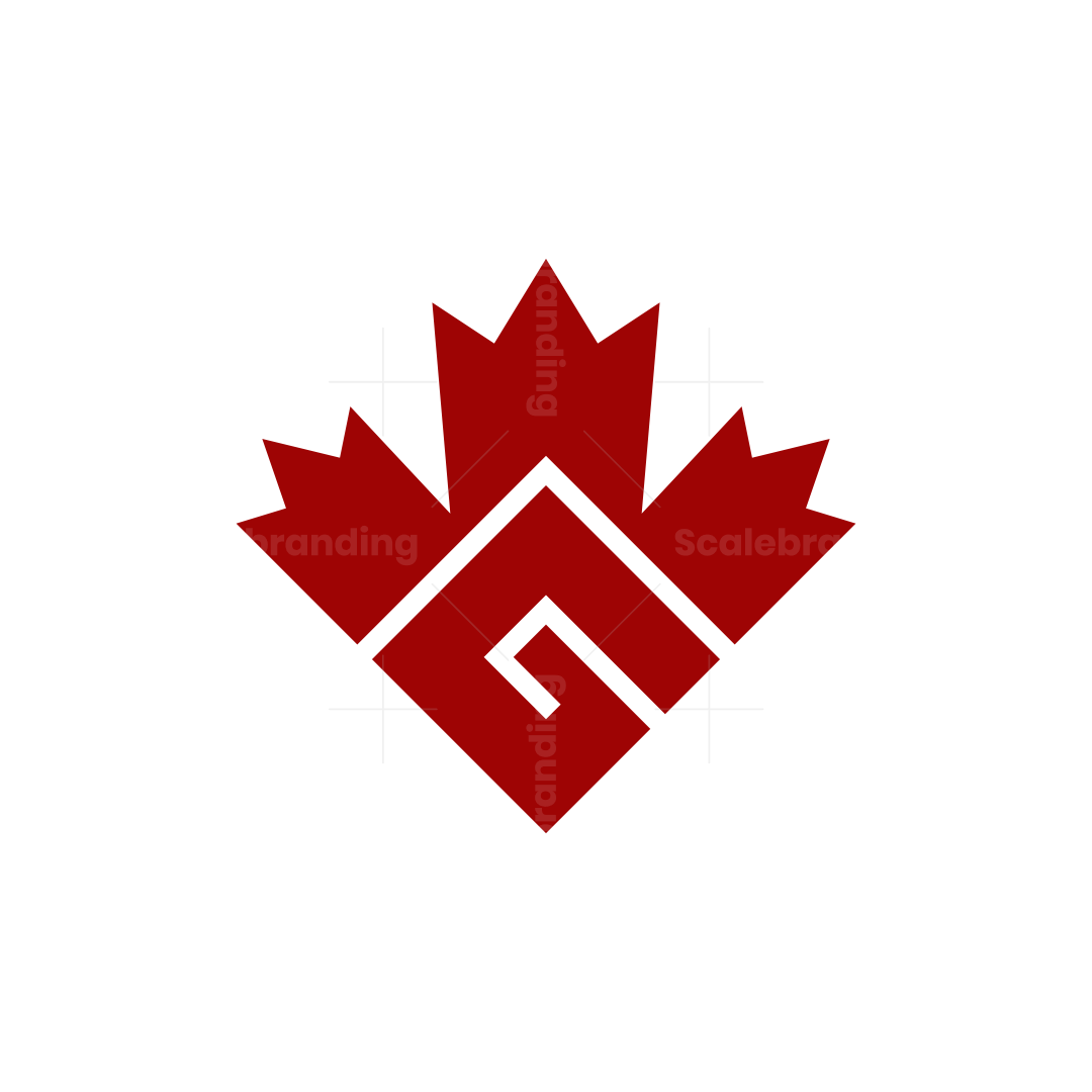 Geometric g maple leaf logo | Scalebranding