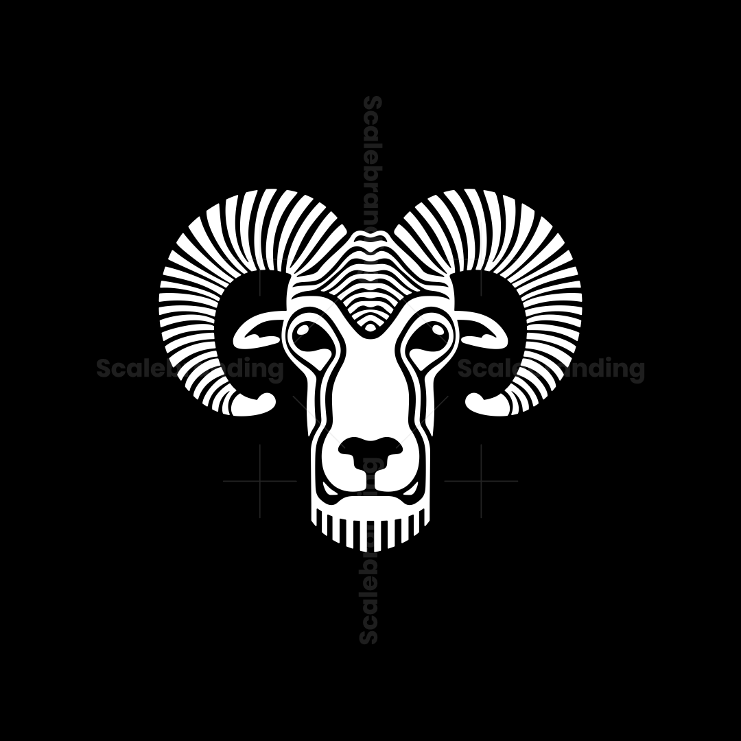 Bold Ram Head Logo Design | Scalebranding
