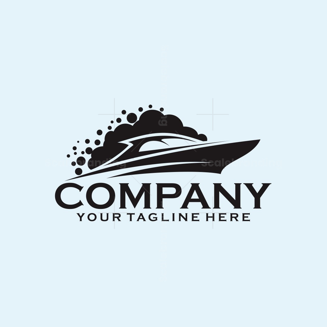 Boat Detailing Logo Boat Logo Ship Logo Boat Vector Etsy
