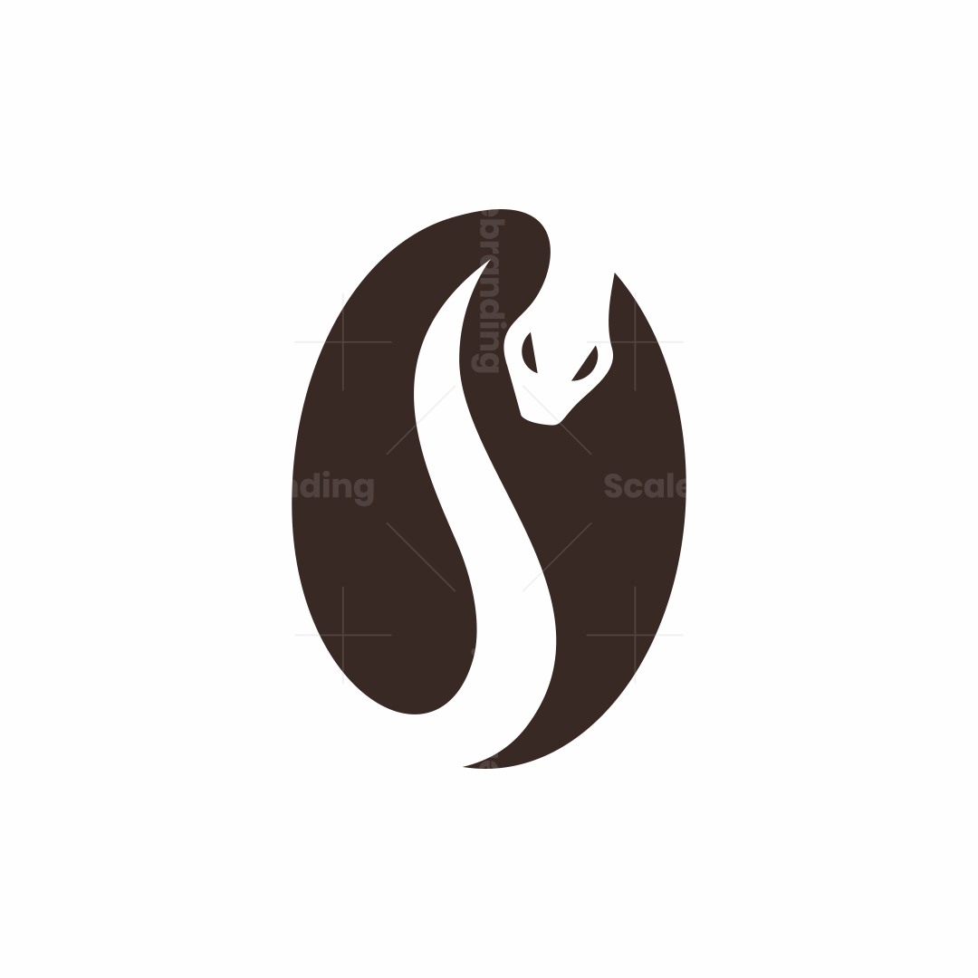 Snake Coffee Simple Combination Logo | Scalebranding