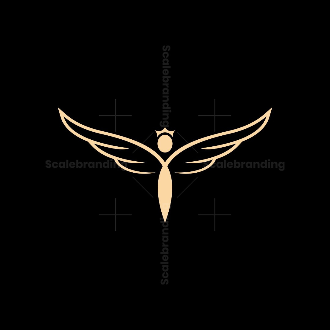 Winged Woman With Crown Logo | Scalebranding