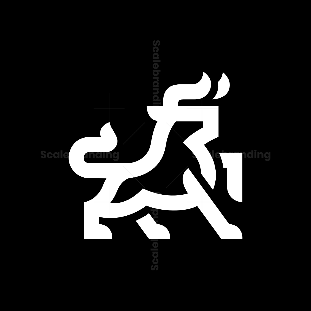 Modern Bull Bold Line Logo | Scalebranding