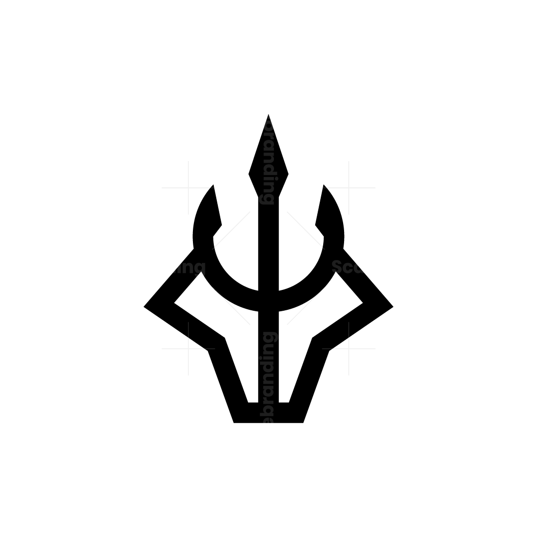 Modern Trident Wolf Head Logo | Scalebranding